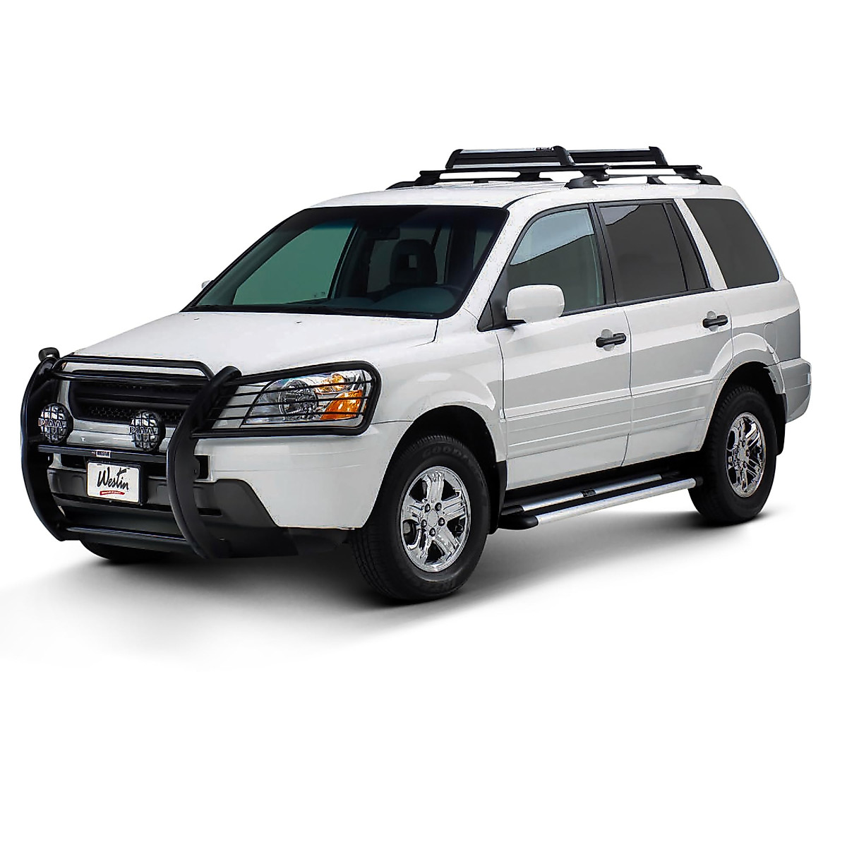 Westin 27-6115 Black Aluminum Step Boards for Trucks and SUV's 69"