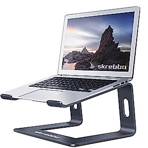 skrebba Laptop Stand, Portable Ergonomic Computer Lifter Laptop Desktop Stand, Detachable Cooling Notebook MacBook Air Pro Riser Holder Stand for Dell, HP, Lenovo, Samsung More 10-15.6 inch Laptops
