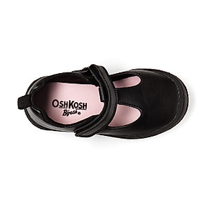 OshKosh B'Gosh Boy's Kyle Uniform Dress Shoe, Black, 5 Toddler