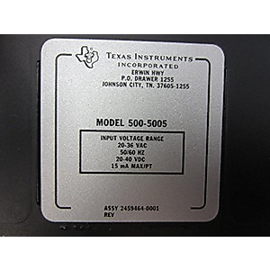 Texas Instruments 500-5005 Input Voltage Range 5005005