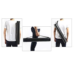 FANCYPUMPKIN Square Design Poster Tube Collecting Tube Poster Carrying Case Mailing Tube- Black