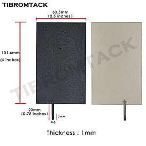 2PCS Electrodes, Titanium Anode Plate with MMO Ruthenium-Iridium Coating and Cathode Electrolytic Plate without Coating for Electrochemical Application and Swimming Pool Cleaning