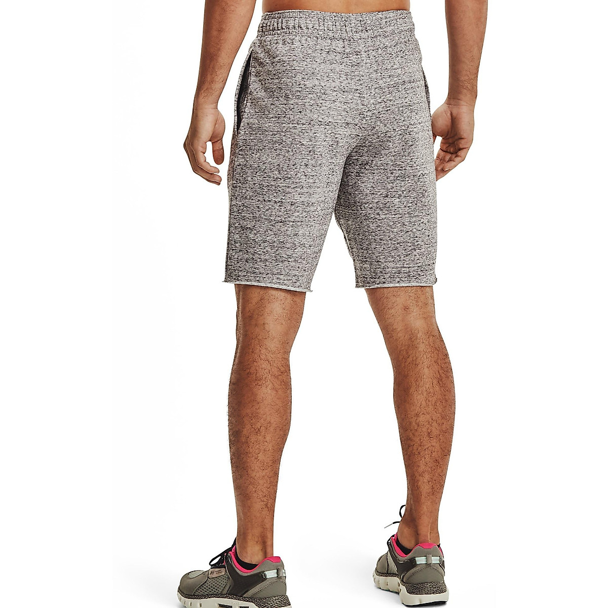 Under Armour Mens Rival Terry Shorts , Onyx White (112)/Onyx White , Medium