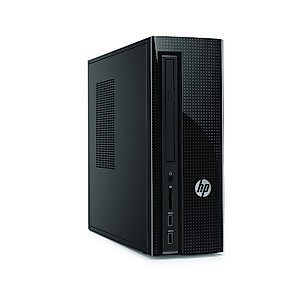 HP Slimline 270-p043w DesktopTower PC - Intel Core i3-7100 3.9GHz 8GB RAM 1TB HD DVDRW Wireless Keyboard and Mouse Windows 10