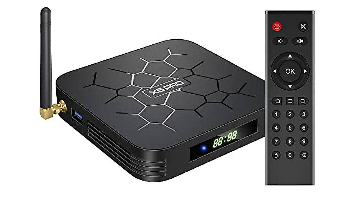 HKMLC X6 PRO Android TV Box - 4GB RAM, 32GB, 6K Streaming