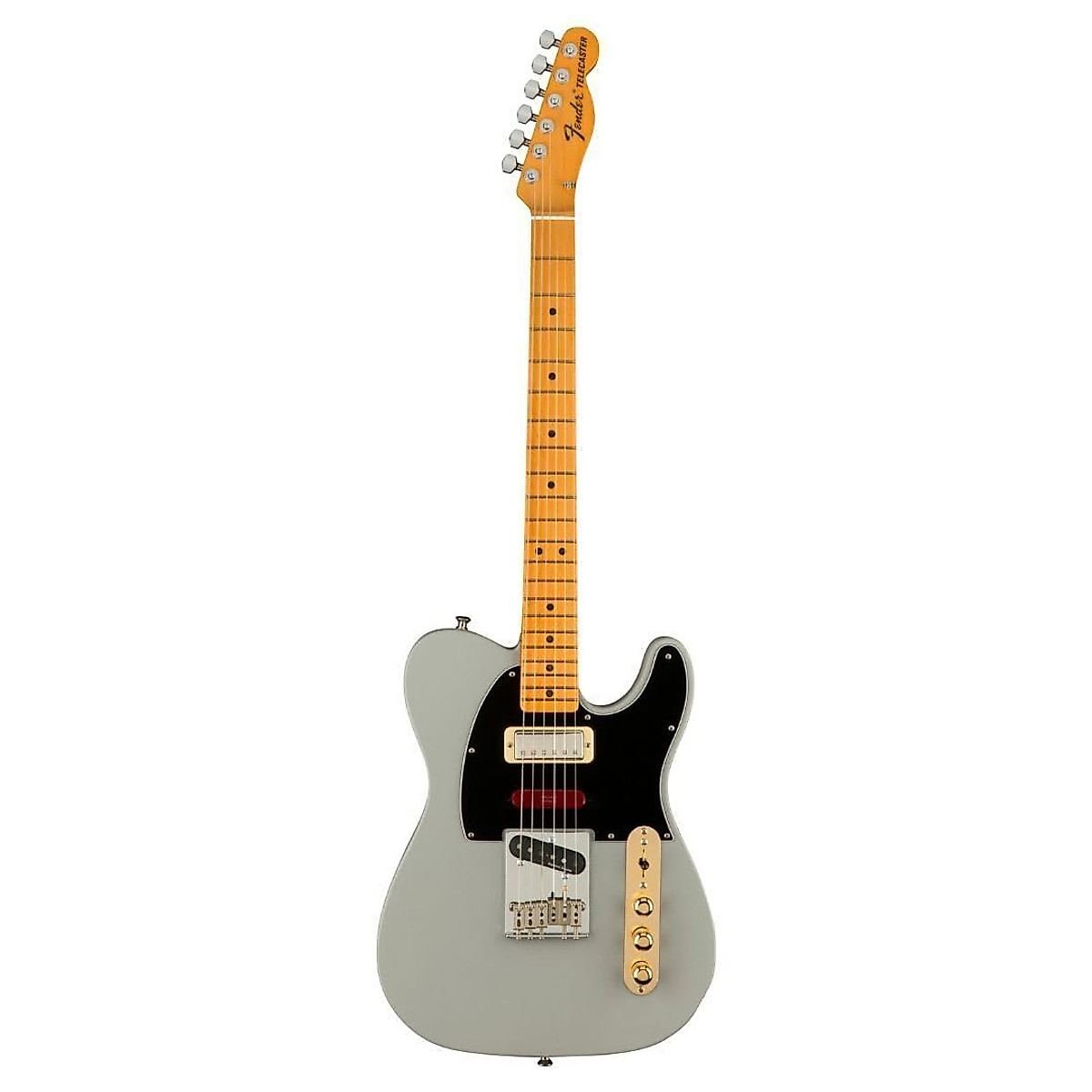 Fender Brent Mason Telecaster Electric Guitar, Primer Gray, Maple Fingerboard