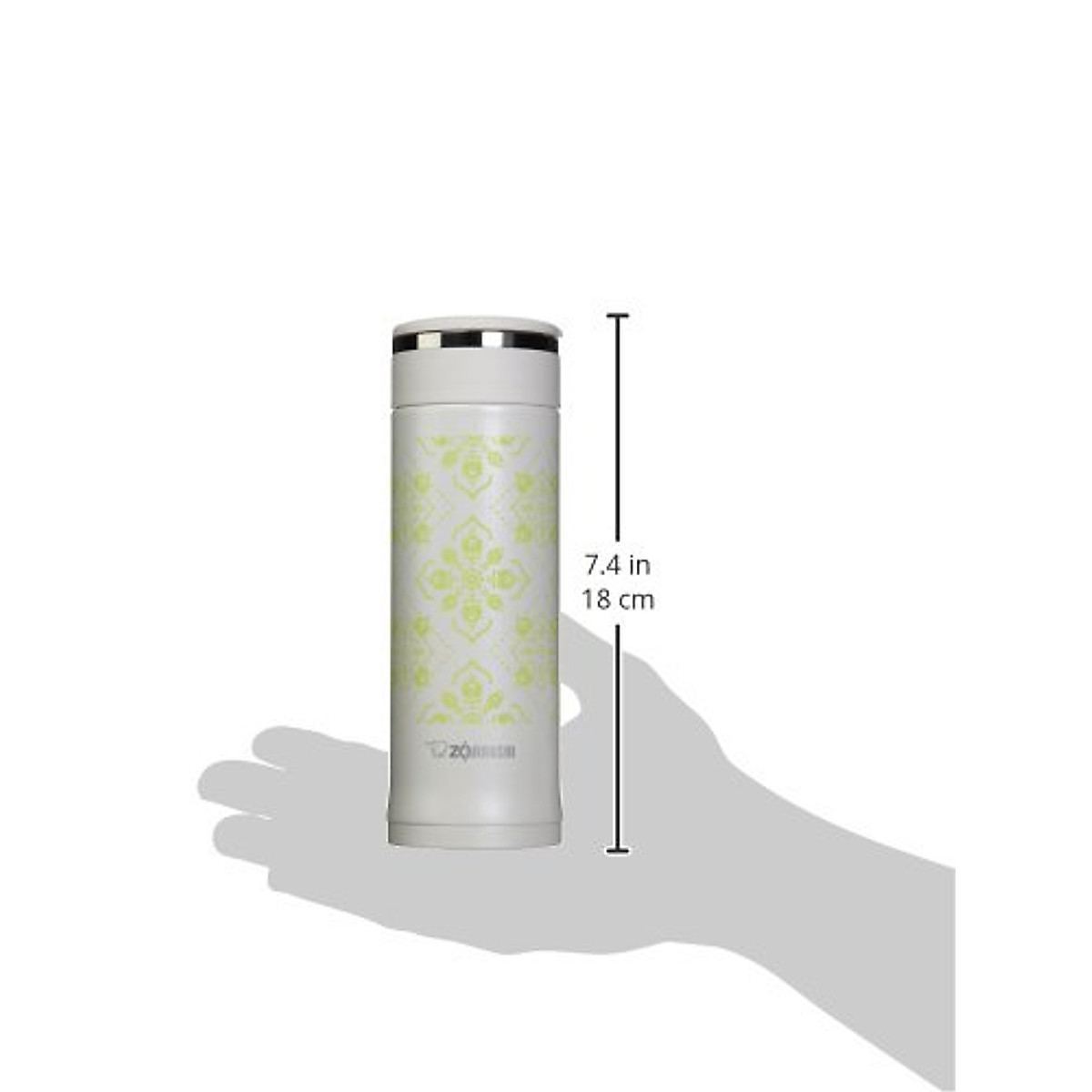 Zojirushi SM-ED30WP Vacuum Insulated Mug Travel, 10 oz, Pearl White