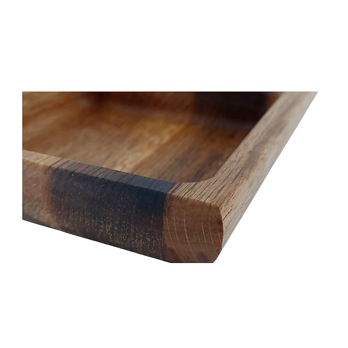 Catchall Tray 1 Section, Oak Wood Serving Tray Handmade by Hesse Woods from Sustainable Forests