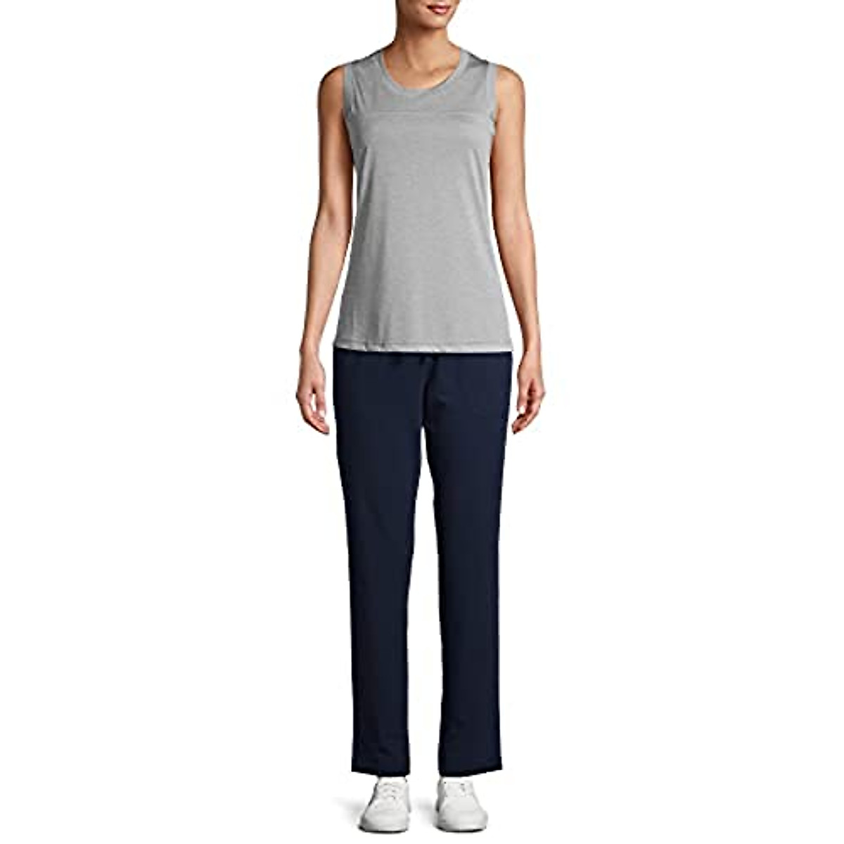 Athletic Work Women's Core Knit Pants (Large Petite, Blue) 12-14 Petite