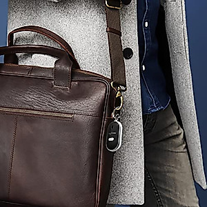 Key Finder Device - Voice Control Anti-Loss Device with Whistle Audio Induction Portable Locator for Pet Keychain Locator Key Suitcase Tracking Locating, Black