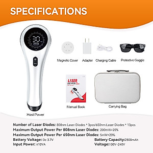 BETISBE Cold Laser Therapy for Pet Animals Vet Muscle & Joint Pain Relief Wound Healing Care，Reduces Inflammation，Near Infrared Light Therapy Device for Dogs Cats Horses with Upgrade Magneti Cover