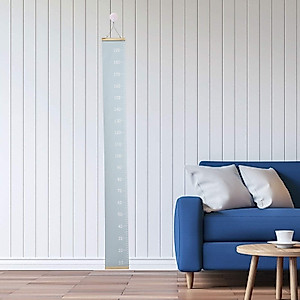 NUOBESTY Baby Growth Chart Canvas Height Measurement Ruler Hanging Ruler Decor for Kids Children Room Nursery Wall Decoration Random Style