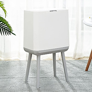 LIRUXUN Kitchen Trash Can Large-Capacity Push-Type Trash Can Household Trash Can Lid