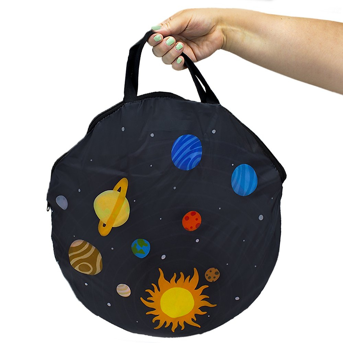 Imagination Generation Space Adventure Roarin' Rocket Play Tent with Milky Way Storage Bag - Indoor/Outdoor Children's Astronaut Spaceship Playhouse, Great for Ball Pit Balls and Pretend Play