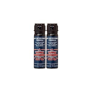 Pepper Enforcement PE1110M-FT Splatter Stream Pepper Spray 2 Pack - Maximum Strength 10% OC Formula - Emergency Self Defense Personal Protection Safety (2-Pack Stream Pepper Spray)