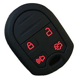 Smart Key Fob Cover Case Protector Keyless Remote Holder for Ford F150 F250 F350 2006-2015 Explorer Mustang Fusion Explorer Taurus Expedition Lincoln MKS MKX MKZ Navigator