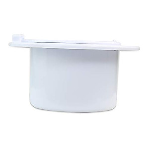 RV Camper Trailer Motorhome Power Cord Hatch Electrical Access Door White (White 5W)