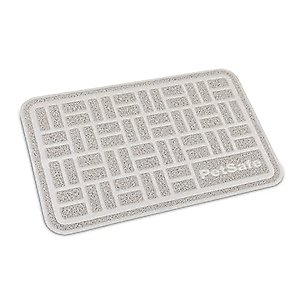 PetSafe Anti-Tracking Litter Mat - Traps Crystal and Clay Clumping Cat Litter - Durable Mesh Material - Easy to Clean Mat - Compatible with All Cat Litter Boxes - Medium Size
