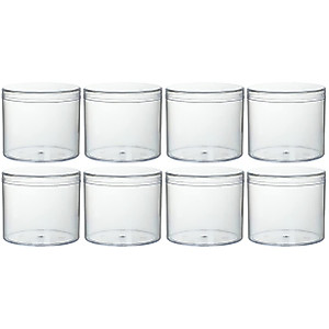 Gadpiparty Air Proof Cookie Jar 8 Pcs Home and Lid Round, Jars Chocolate Jar Party Containers with for Cylinder Cookie Wedding Treat Proof Sweets Transparent Jewelry Airtight Container Moist Small g