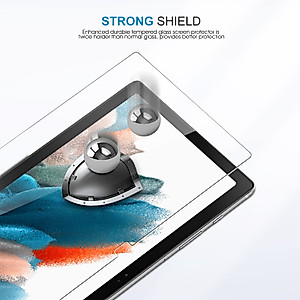 SPARIN 2 Pack Screen Protector for Galaxy Tab A8 10.5 inch 2022, Tempered Glass with Alignment Tool for Samsung SM-X200/X205/X207