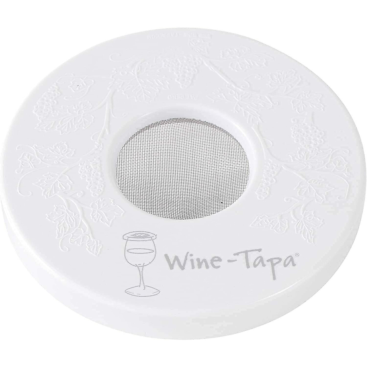 Wine Tapa Drinking Glass Covers-Keep Bugs Away from Wine Glasses Outdoors - Use as Cover for Coffee Mugs, Soda Cans, and Drinking Glasses, Set of 4 No Spill Drink Covers (Cheers)