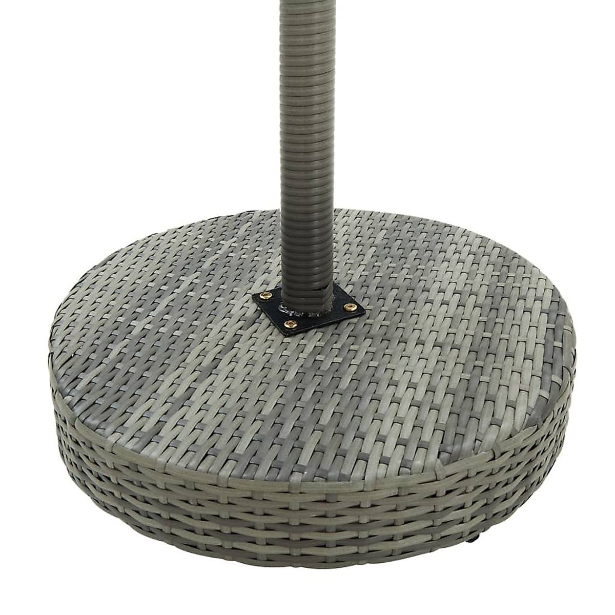 YUHI-HQYD 3 Piece Patio Bar Set with Cushions,Afternoon Tea Suit,Conversation Furniture,Balcony Bar,Perfect for Patio, Garden, Porch,Family Room,Sitting Area, Poly Rattan Gray