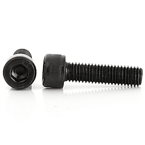 M6-1.0 x 40mm, 45mm, 50mm, 55mm and 60mm Socket Head Cap Screws, Grade 12.9 Alloy Steel, Black Oxide, 25 PCS