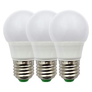 E26 12V Low Voltage LED Light Bulbs Warm White 3000K, E27 Edison Standard Screw Base lamp 3W 12-24V 35W Equivalent Halogen for Off-Grid Solar System Lighting, RV, Solar Panel Project, Pack of 3