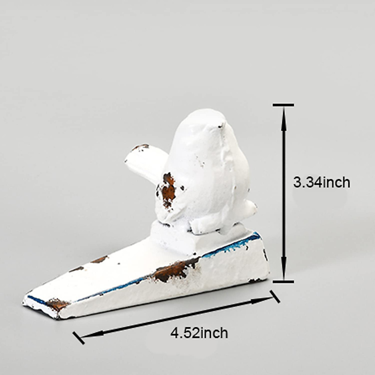 WEMPOLU Dog Tail Door Stop Decorative Cast Iron Door Stopper Wedge, Antique Brass………