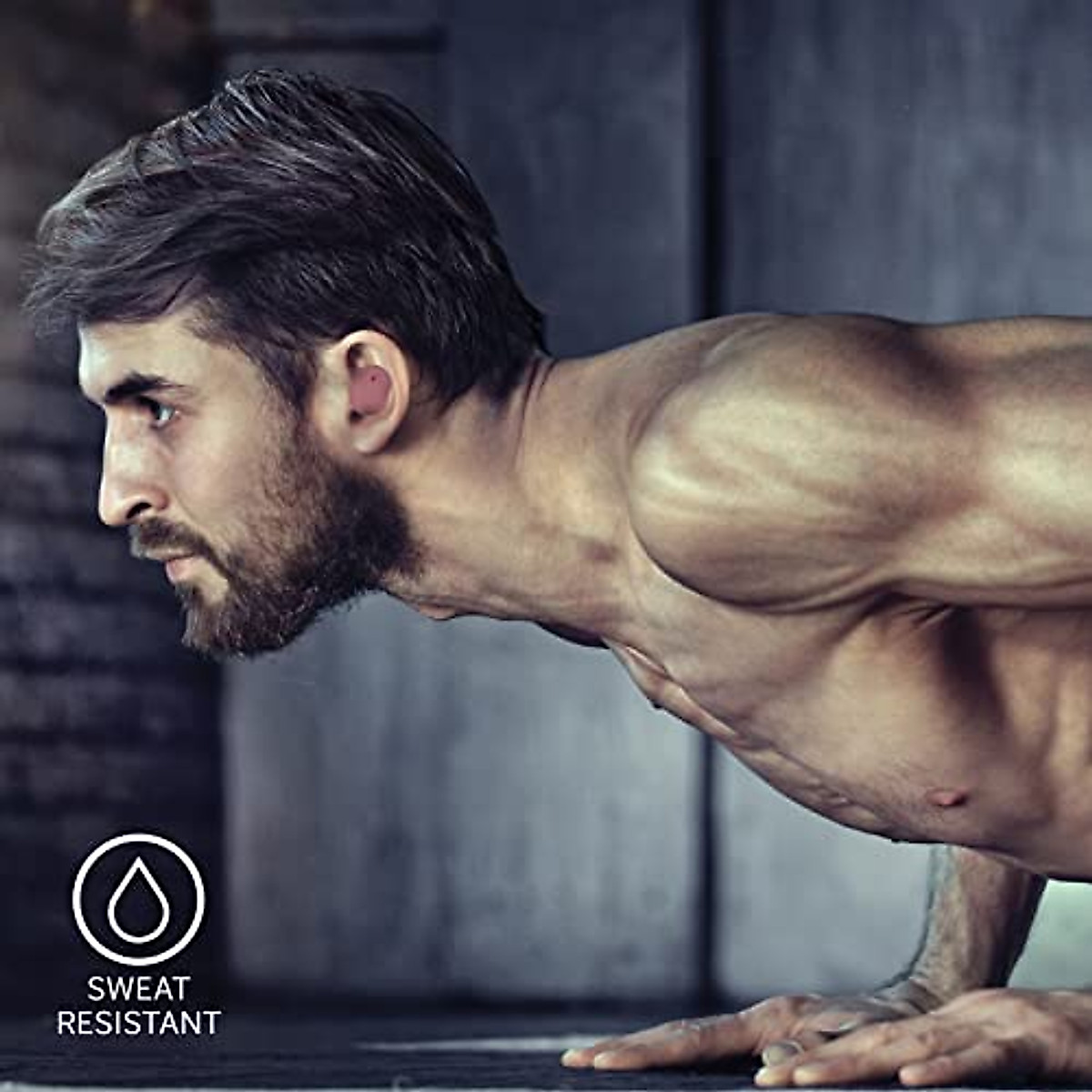 COOLBUDS True Wireless Earbuds, Touch Controls | 18-HR Batt w/Charging Case, Siri & Google Assistant, Bluetooth Earbuds, Bluetooth Headphones, AutoPair, Running, Sports, Workout Ear Hooks, Ash Rose