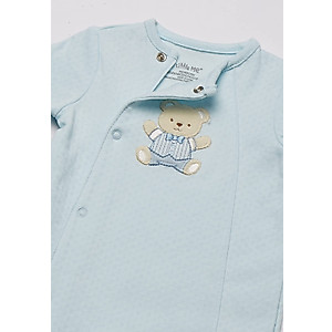 Little Me Baby-Boys Cute Bear Footie, Light Blue, Newborn