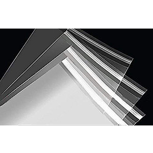 ericotry 100Pcs Clear Resealable Cello / Cellophane Bags Treat Bag Packaging Bags with Adhesive Closure Good for Bakery Candle Candies Cookies Snacks Poly Bags (9" X 12")