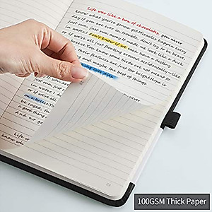 RETTACY Lined Notebook Journal - College Ruled Diary Notebook with 192 Numbered Pages,Hardcover,100gsm Thick Paper 5.75'' × 8.38''