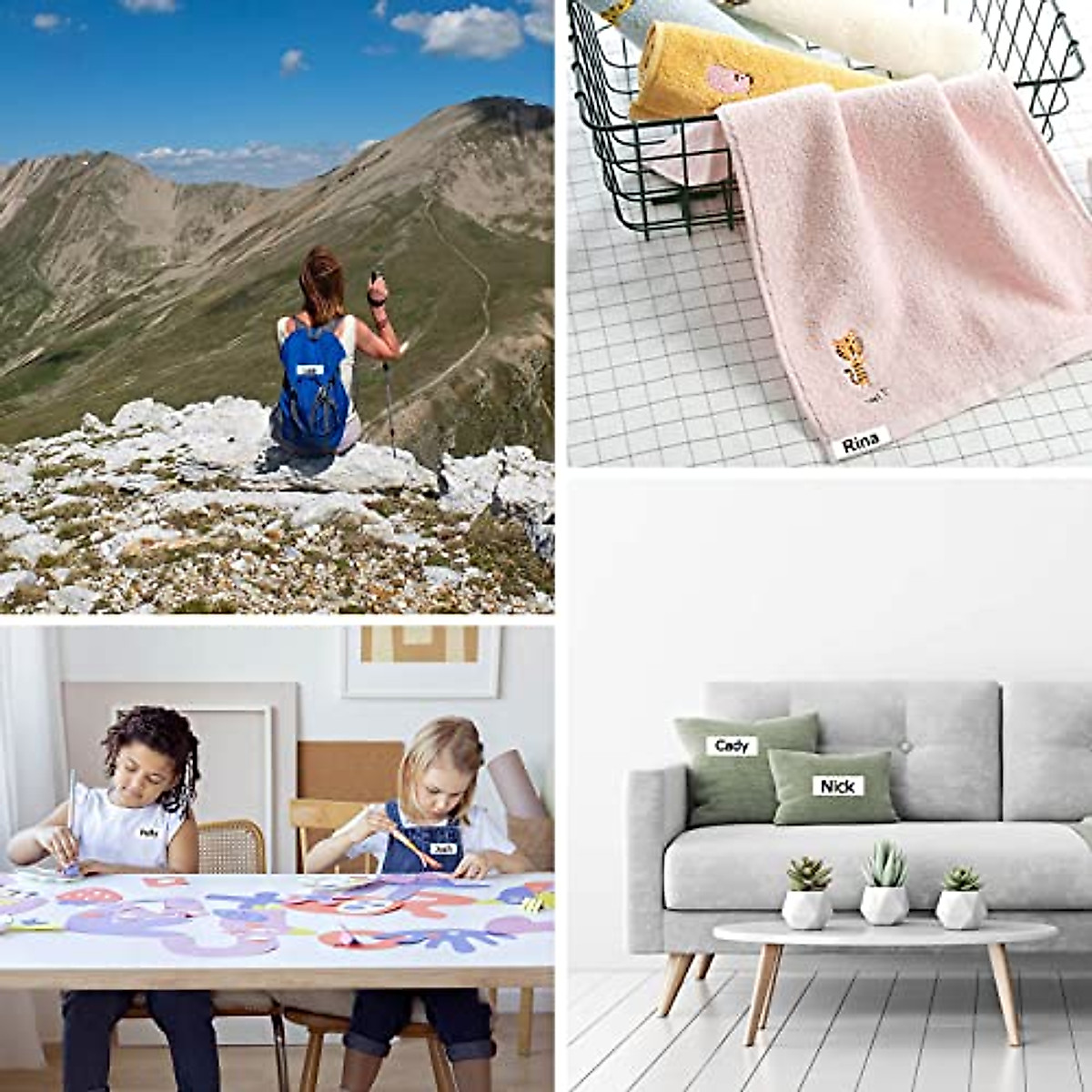 GREENCYCLE Fabric Iron On Clothing Label Tape Compatible for Brother P-Touch TZe-FA231 TZ-FA231 AZE FA231 Black on White 1/2 inch x 9.8 ft 12mm x 3m for PT-P750W PT-H110 PT-D210 PT-D600, 2 Pack