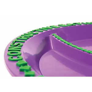 Constructive Eating Garden Fairy Plate for Toddlers, Infants, Babies and Kids - Plate is Made in The USA Using Materials Tested for Safety