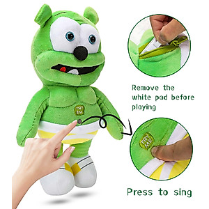 Xefuu 12 Inch Gummy Bear Plush Toy Singing Bear Song Toy Stuffed Animal Doll for Kids Birthday Easter Gifts Christmas Party Supplies
