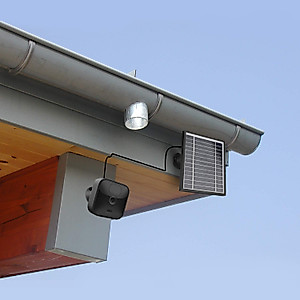 iTODOS 2 Pack Solar Panel Compatible with Blink Outdoor 4 (4th Gen)/Blink Outdoor (3rd Gen) XT3 and Blink XT/XT2 Camera,11.8Ft Outdoor Power Cable and Adjustable Mount,Aluminum Alloy Sturdy(Black)