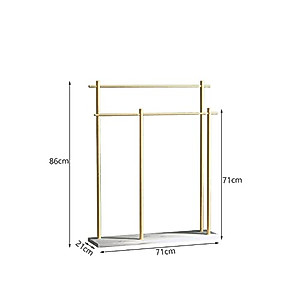 LUKEO Gold Marble Floor Stand Towel Shelf Floor Towel Rack Floor Stand Style Floor Towel Rack Storage Rack