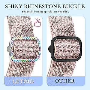 LETOID Stretchy Band Compatible with Apple Watch 38mm 40mm 41mm, 3 Pack Elastic Nylon Straps Women Replacement Braided Sport Solo Loop Wristband for iWatch Series 8 7 6 5 4 3 2 1 SE