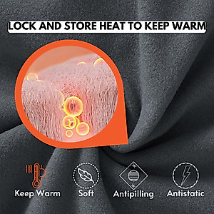 Willit Men's Fleece Golf Pullover Sweaters Quarter-Zip Hiking 1/4 Zip Thermal Jacket Lightweight Gray M