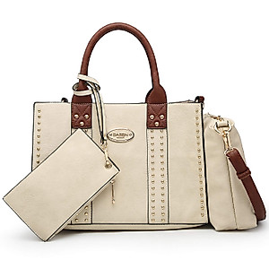 Dasein Purses Handbags for Women Tote Wallet Set Top Handle Satchel Shoulder Hobo Bag 3pcs