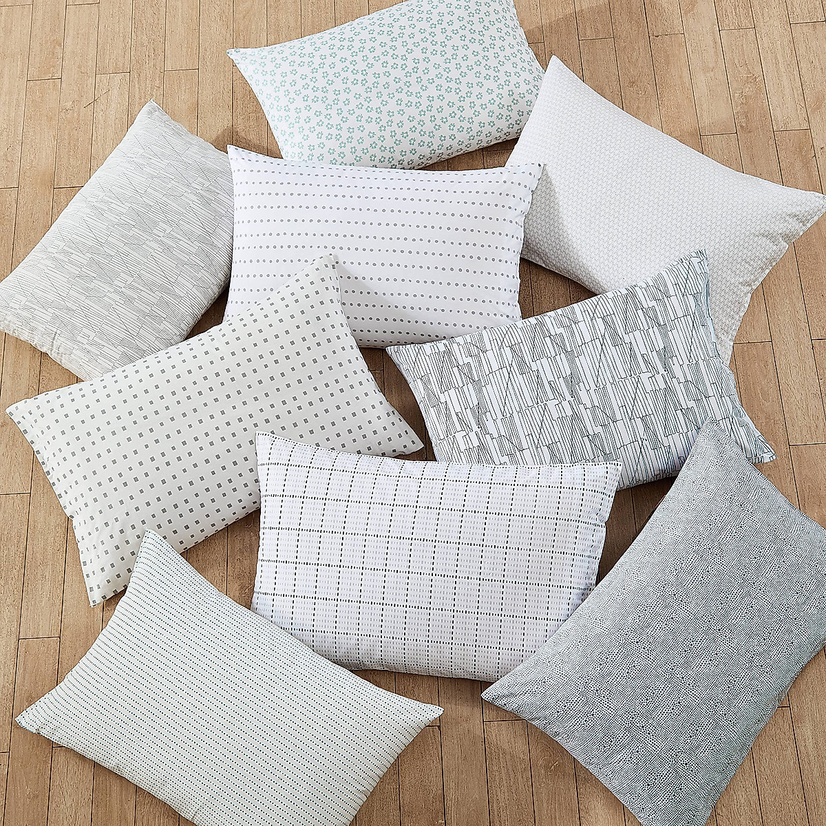 City Scene - Full Sized Sheets, Cotton Percale Bedding, Crisp & Cooling Home Decor (Radius, Full)