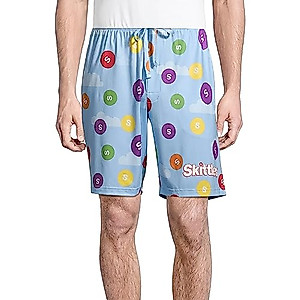 Skittles Candy in The Clouds Sky Blue Men's Lounge Pajama Shorts (X-Large)