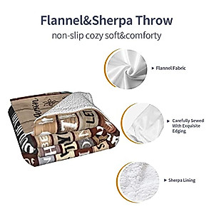 Gifts for Brother Blanket, Brother Gifts from Sister, Gifts for Brother Blanket- Big Brother Gift - Brother Gifts - to My Brother Throw Blanket Birthday Graduation Gifts for Brother Adult 60"x 50"