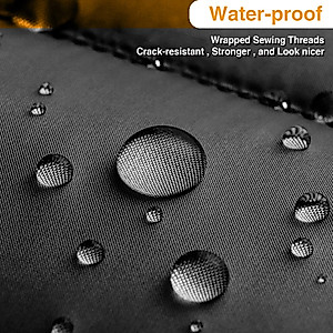 Patio Table Chair Cover Black, 23" DIA X 18"H, Outdoor Table Chair Cover,Outdoor Patio Furniture Cover Waterproof for Deck Box , Coffee Table and Chairs