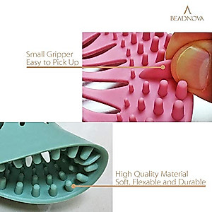 BEADNOVA Drain Hair Catcher Shower Drain Cover Silicon Shower Drain Hair Trap Universal Hair Stopper for Shower Drain Bathroom Bathtub Kitchen Tub (Mix Colors, 4 Pack)