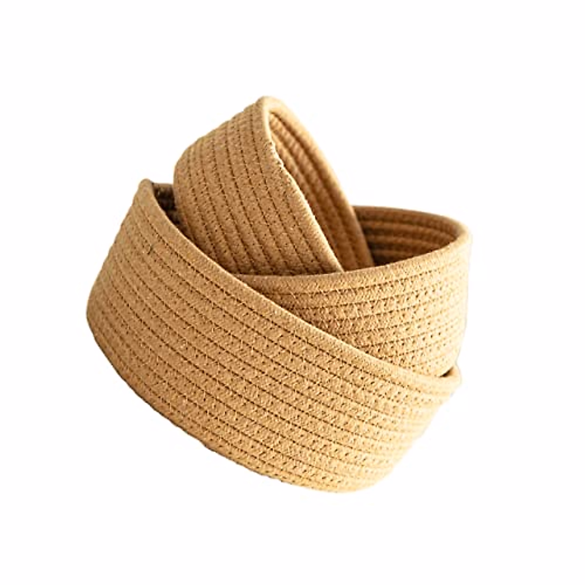 Happyyami 3 Pcs Sundries Storage Basket Organizer Baskets for Shelves Box with Lid Decorative Storage Toy Baskets Mini Woven Basket Magazine Baskets Wardrobe Baskets Sundries Box Small Child