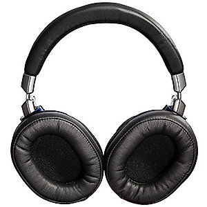 Audio-Technica ATH-MSR7BK SonicPro Over-Ear High-Resolution Audio Headphones, Black (Renewed)
