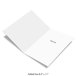 NobleWorks - Big Funny Thank You Card (8.5 x 11 Inch) Bold Appreciation Greeting Card - No Thanks To You J8680