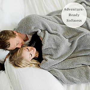 SARANONI Super SoftOversized Home Decorative Extra Large Bamboni 60" x 80" Home Throw Blanket, (Gray)